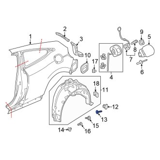 Honda CR-V OEM Quarter Panels & Parts | Rear & Front — CARiD.com