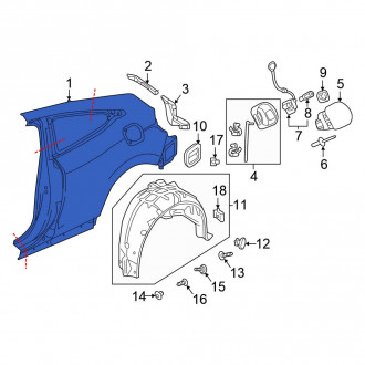 Honda Civic Si OEM Quarter Panels & Parts | Rear & Front — CARiD.com