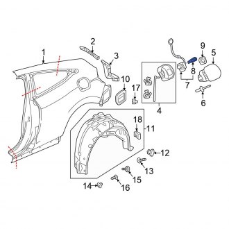 Honda Civic Fuel Doors & Parts — CARiD.com