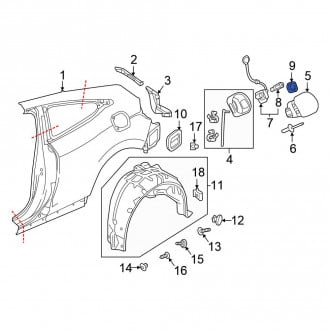 Honda Civic Fuel Doors & Parts — CARiD.com