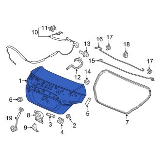 Honda Civic Si Replacement Trunk Lids — CARiD.com