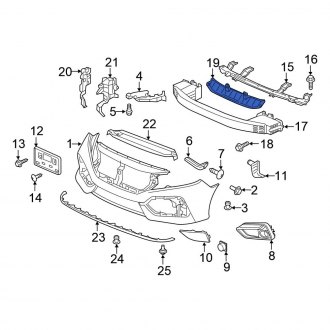 Honda OEM Header Panels & Parts | Support Bars, Panels — CARiD.com