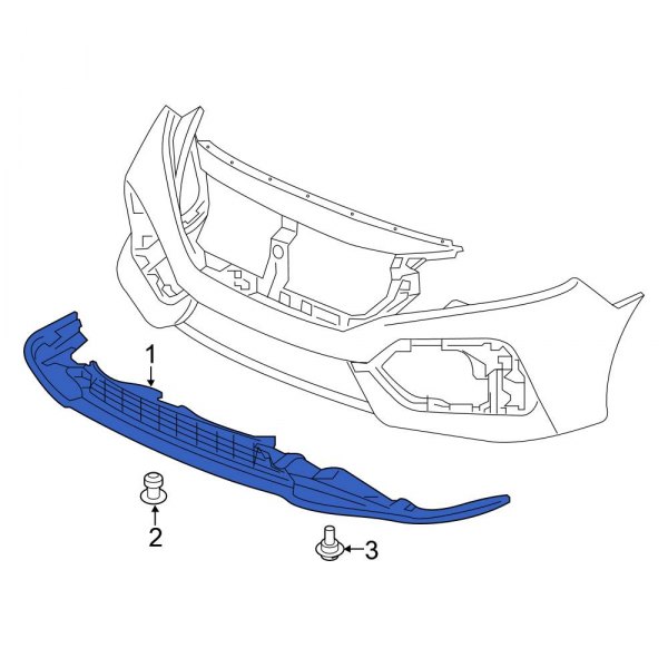 Honda OE 71102TGGA00 - Front Lower Grille