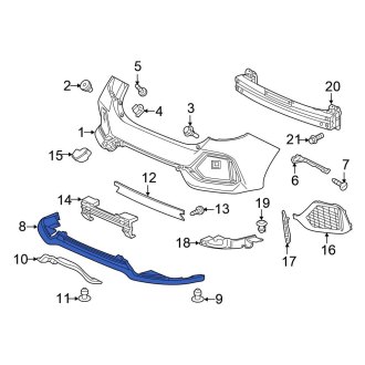 Honda Civic OEM Bumpers - Genuine Front & Rear Bumpers | CARiD