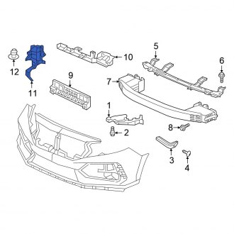 Honda OEM Header Panels & Parts | Support Bars, Panels — CARiD.com