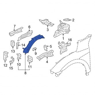Honda Civic Chassis Frames & Body Parts — CARiD.com