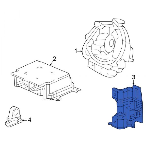 Honda OE 77930T20B22 - Front Left Air Bag Impact Sensor