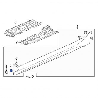 Honda Civic Rocker Panel Hardware - Clips, Brackets | CARiD