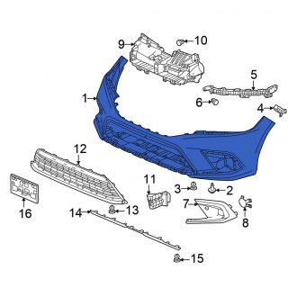Honda Civic Si Replacement Front Bumpers & Components — CARiD.com