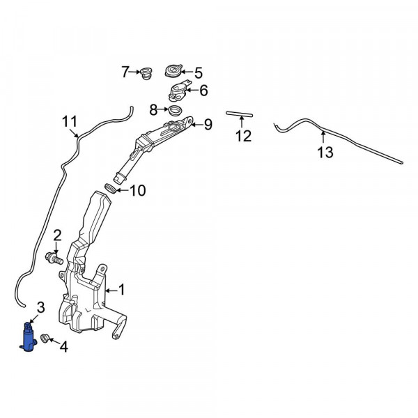 Honda OE 76806TBAA01 - Windshield Washer Pump