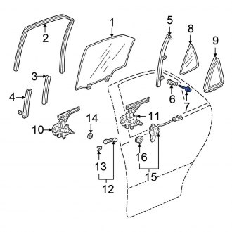 Honda Pilot Window Hardware — CARID.com