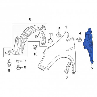 Honda Odyssey OEM Fenders | Factory Front & Rear Fenders — CARiD.com