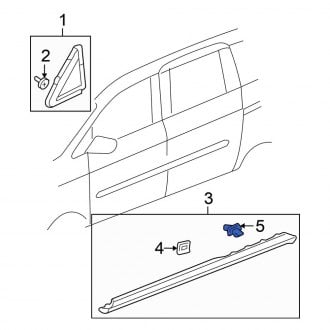 Honda Odyssey Rocker Panel Hardware | Clips, Brackets — CARiD.com