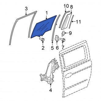 Honda Odyssey Rear Window Glass | Back Windshields — CARiD.com