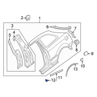 Honda CR-V OEM Quarter Panels & Parts | Rear & Front — CARiD.com
