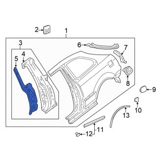 Honda Civic OEM Quarter Panels & Parts | Rear & Front — CARiD.com