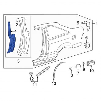 Honda Civic OEM Quarter Panels & Parts | Rear & Front — CARiD.com