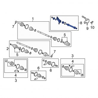 Honda Ridgeline OEM Transmission & Drivetrain Parts — CARiD.com