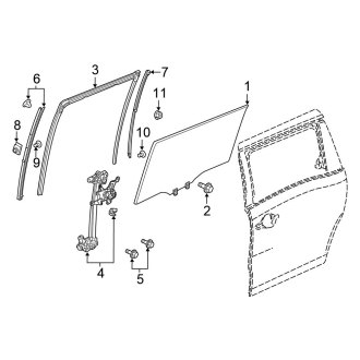 2022 Honda Odyssey Rear Window Glass — CARiD.com