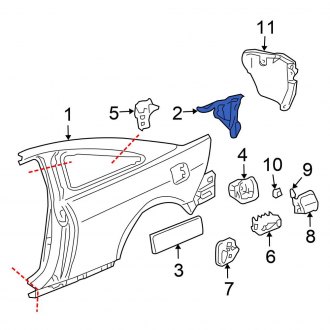 Honda Accord Replacement Fender Seals | Front & Rear — CARiD.com