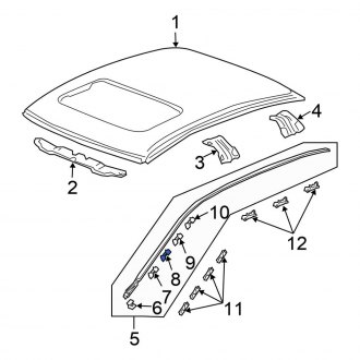 Honda Accord OEM Roofs & Parts | Panels, Drip Rails — CARiD.com