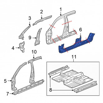 Honda Accord Rocker Panels, Floor Pans, Moldings — CARiD.com