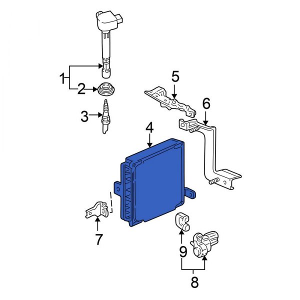 Honda OE 37820PLRA01 - Engine Control Module (ECM)