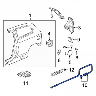 Honda Civic OEM Quarter Panels & Parts | Rear & Front — CARiD.com