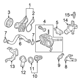 2008 Honda Civic Radiator Hoses & Clamps - Lower, Upper | CARiD