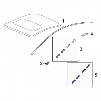 Honda Civic OEM Roofs & Parts | Panels, Drip Rails — CARiD.com
