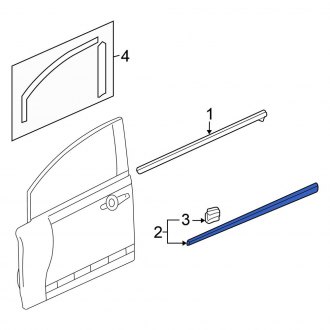 Honda Civic Si Door Moldings | Side, Edge, Belt – CARiD.com