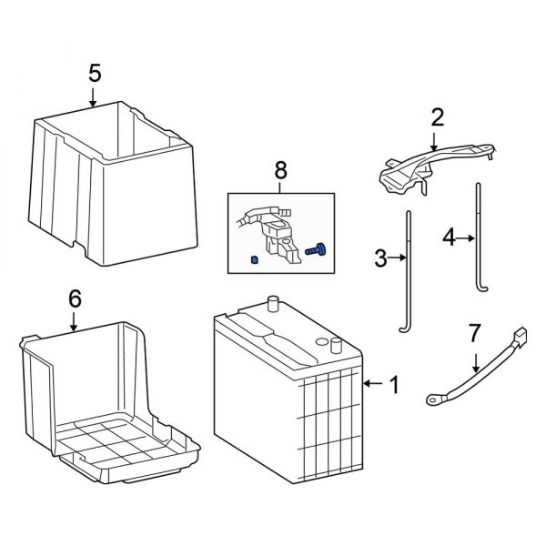 Honda OE 32111R40A00 - Battery Cable