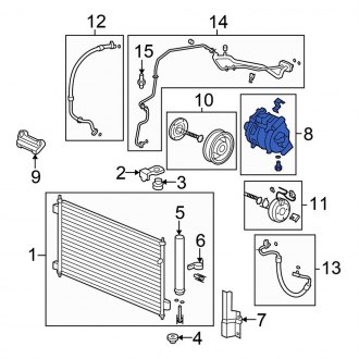 Honda Crosstour OEM A/C & Heating Parts | Systems, Compressors — CARiD.com