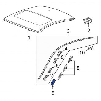 Honda Accord OEM Roofs & Parts | Panels, Drip Rails — CARiD.com