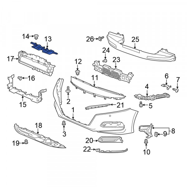 Honda OE 71305TVAA00 - Front Upper Radiator Support Air Duct