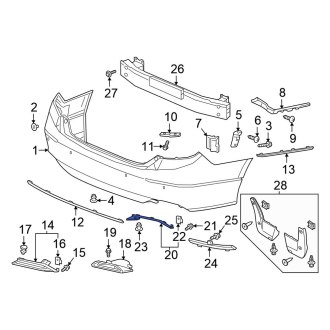 Honda Accord Replacement Bumper Moldings & Trim — CARiD.com