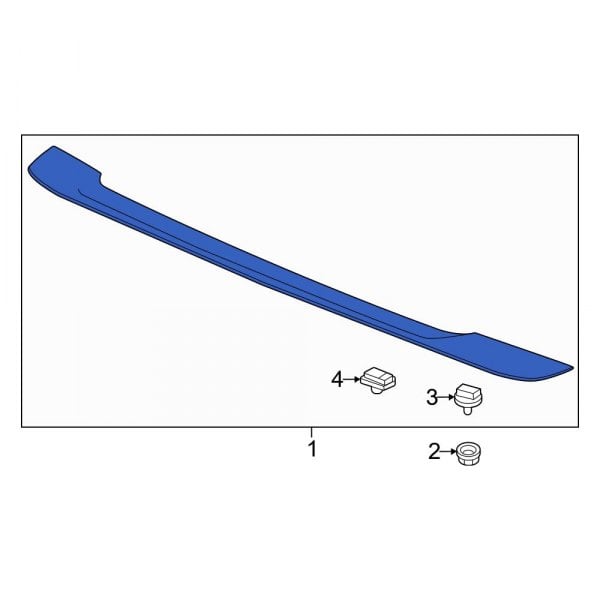 Honda OE 7170030AA01ZA - Rear Spoiler