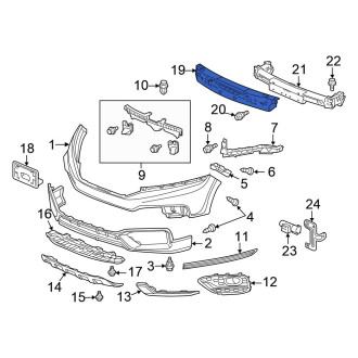 Honda Accord OEM Bumpers | Genuine Front & Rear Bumpers — CARiD.com