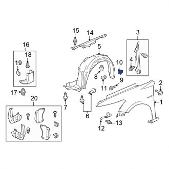 Honda S2000 Headlight Components | Brackets, Adapters — CARiD.com