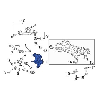 Honda Crosstour Steering Knuckles, Spindles & Parts — CARiD.com