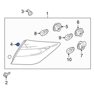 Honda Crosstour OEM Tail Lights | LED, Fiber Optic — CARiD.com