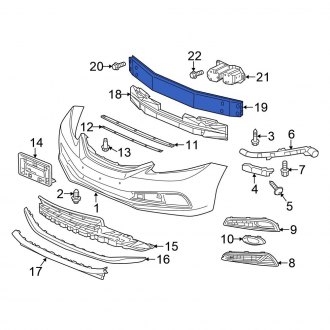 Honda Civic Si OEM Bumpers | Genuine Front & Rear Bumpers — CARiD.com