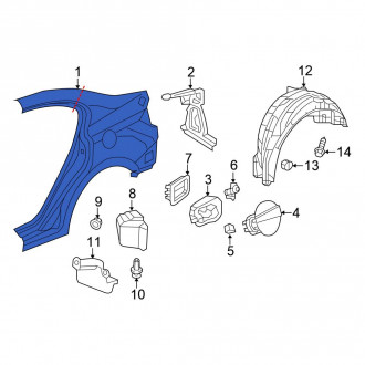 Honda Civic OEM Quarter Panels & Parts | Rear & Front — CARiD.com