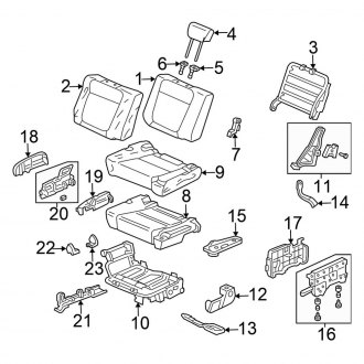 2004 Honda Element Honda OEM Seats | Racing, Sport — CARiD.com