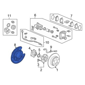 Honda Element Brake Dust Shields & Backing Plates — CARiD.com