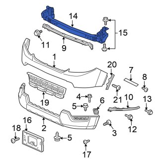Honda Element Bumper Reinforcements & Energy Absorbers | CARiD