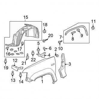 2010 Honda Element OEM Fenders - Front, Rear, Inner | CARiD
