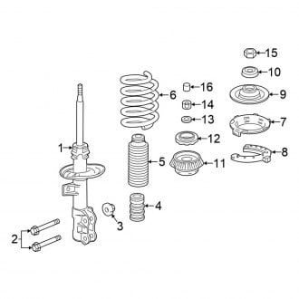 2016 Honda HR-V OEM Suspension Parts - Shocks, Struts | CARiD