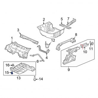 Honda Civic Si Rocker Panel Hardware | Clips, Brackets — CARiD.com