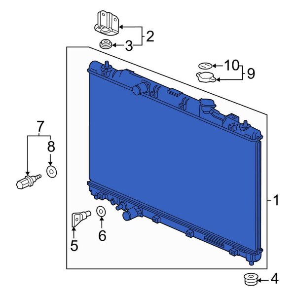 Honda OE 190106CTA01 - Radiator